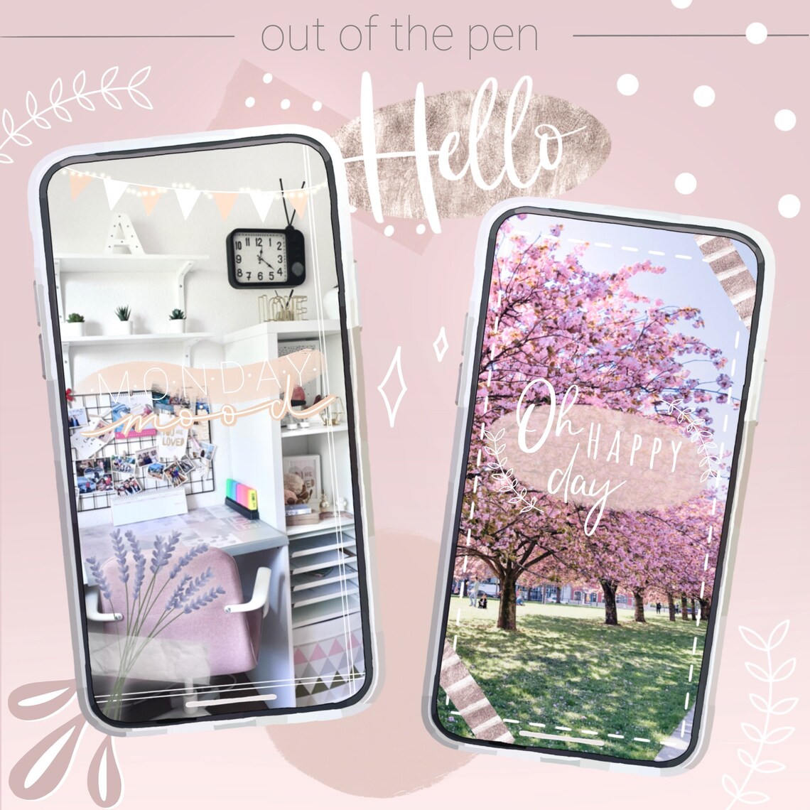 Basic Instagram Story Stickers Starter Set | Etsy