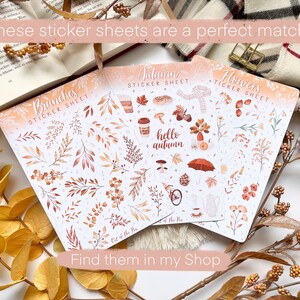 Sticker Sheet Autumn, Journaling Stickers Fall, Autumn Stickers ...