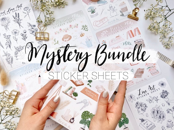 Mystery Sticker Sheets Bundle Set aus 3 zufälligen - Etsy