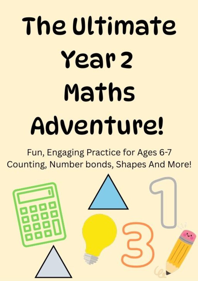 Year 2 Maths Workbook Printable and Digital | 28 Fun Worksheets for ...