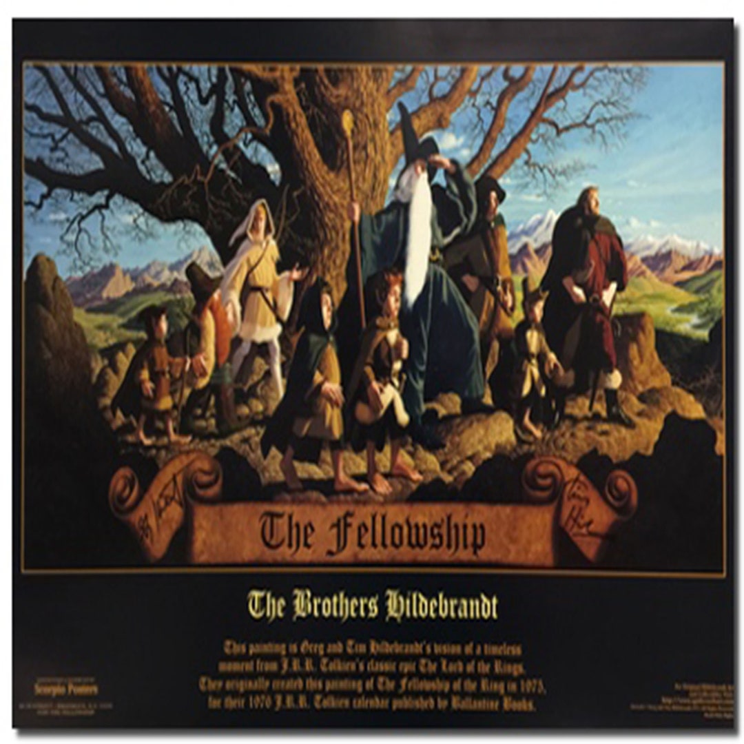The Hobbit - the Fellowship by the Brothers Hildebrandt - Etsy