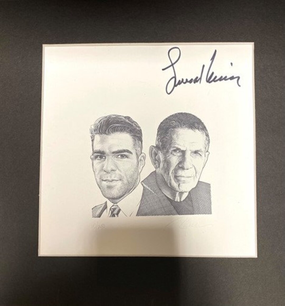 Randy Glass Pencil Sketch Edition# 10/250 Signed by Leonard Nimoy - Etsy