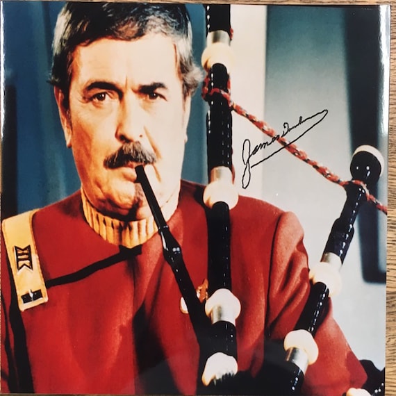 James Doohan Engineer Scotty With Bagpipes 8 X 10 Photo - Etsy