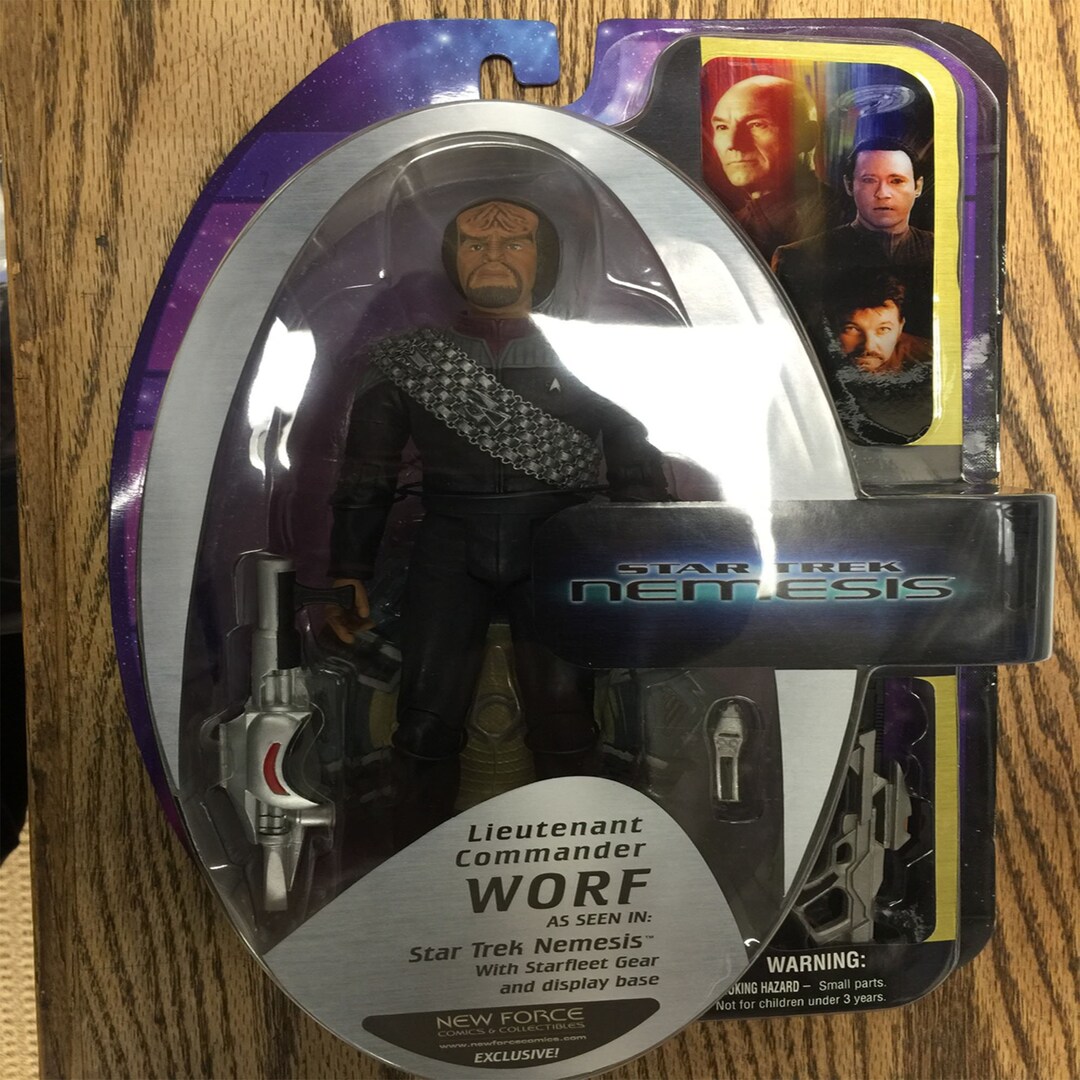 STAR TREK Nemesis Lieutenant Commander Worf by Art Asylum - Etsy