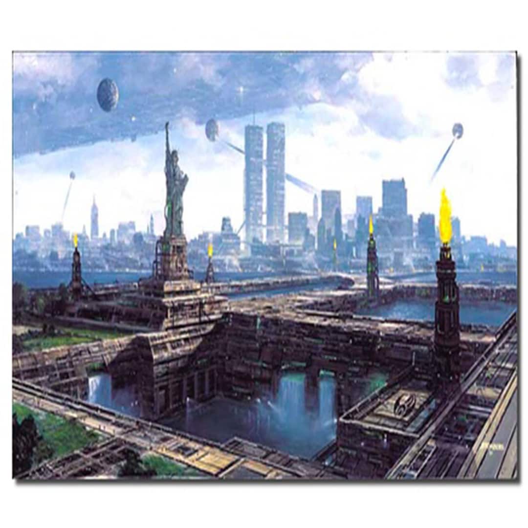 STAR TREK the Next Generation - New Borg City Lithograph 39.5" X 26" - Etsy