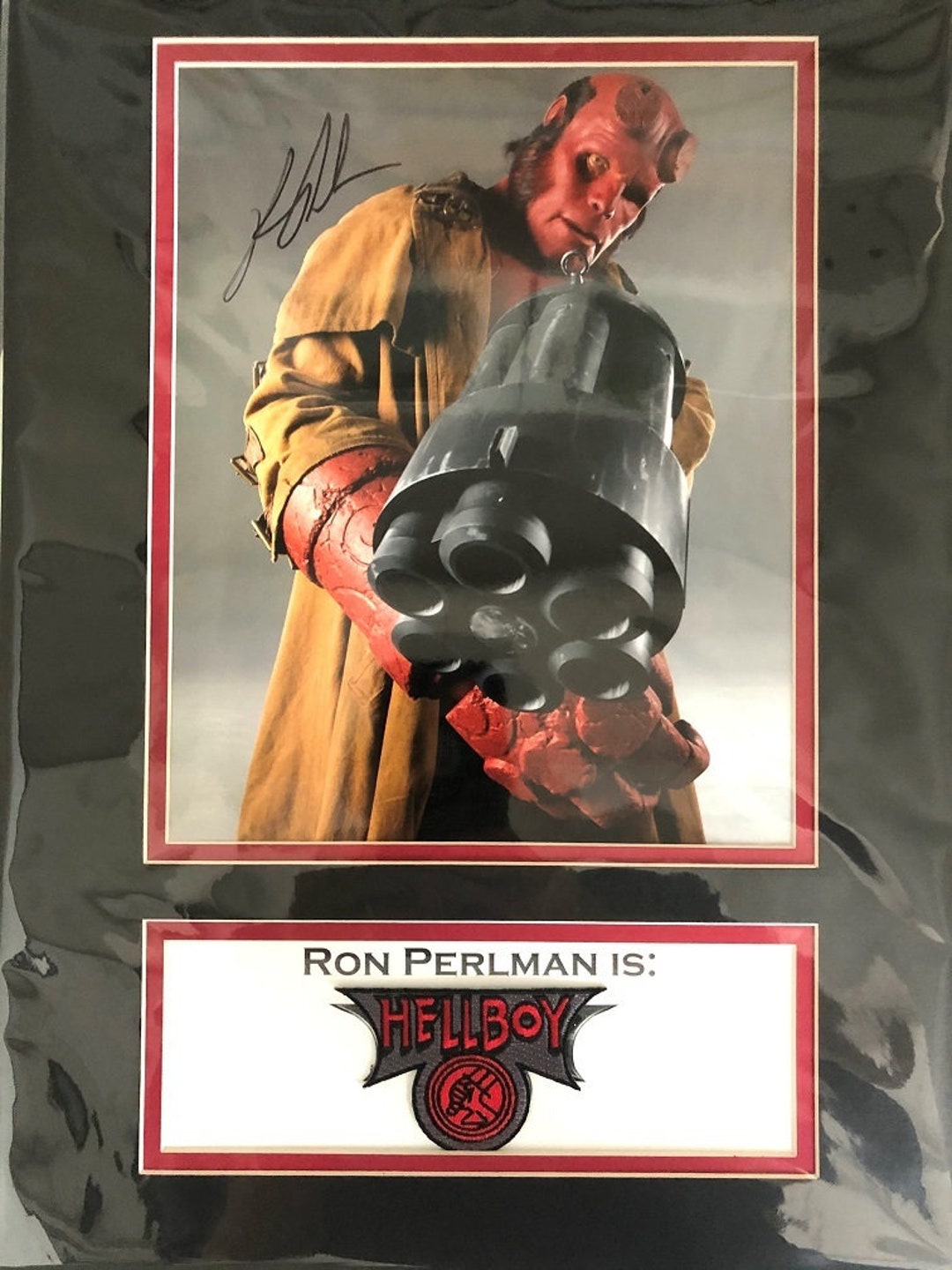 Signed by Ron Perlman as Hellboy 12x16 - Etsy