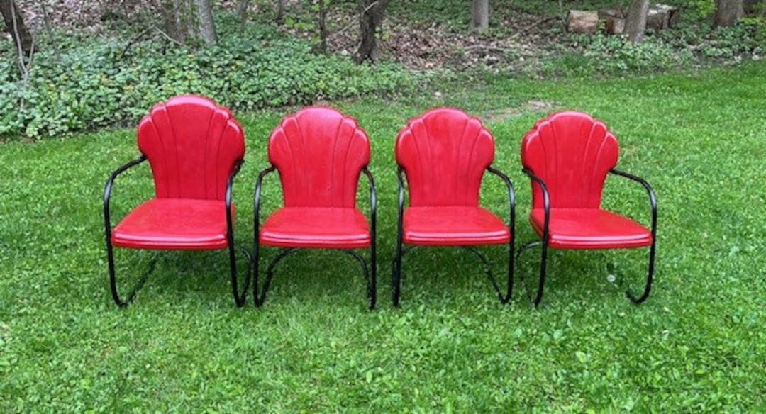 Set of 2 Clam Shell Motel Chairs pick-up Only or Your Pre-arraigned ...