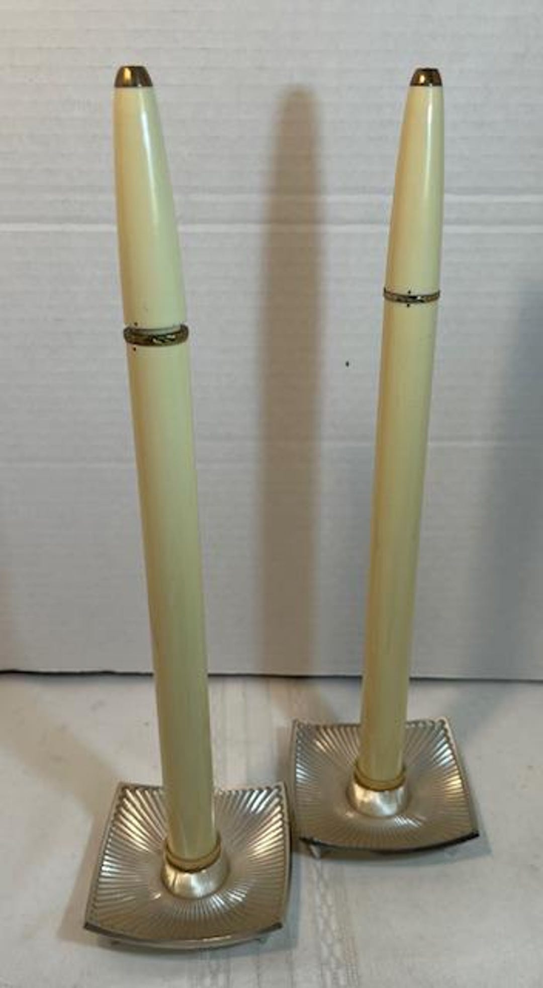 Vintage Starburst MCM Ronson Butane Candle Set Varaflame Refillable ...