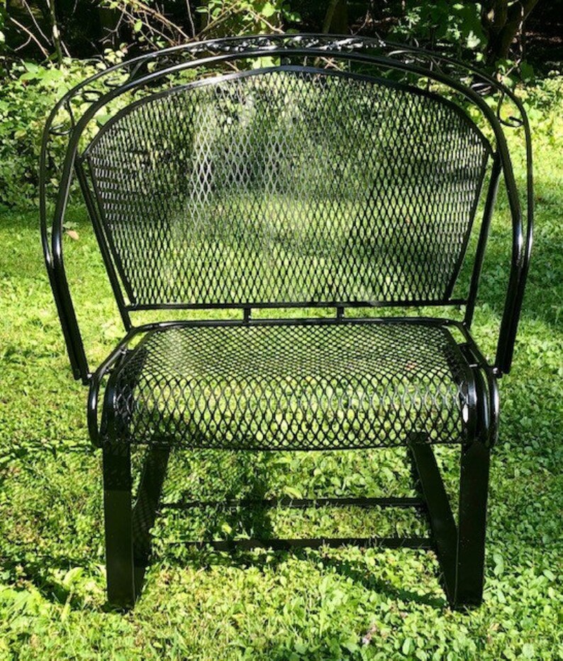 Rare VINTAGE 1950's Woodard Grape Wrought Iron Classic Bouncy Spring ...