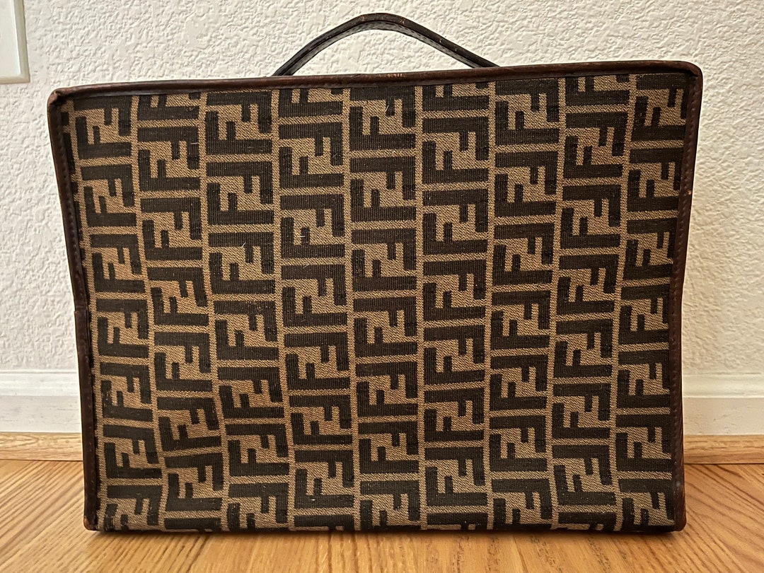 Authentic FENDI Vintage Suitcase With Zucca Logo - Etsy