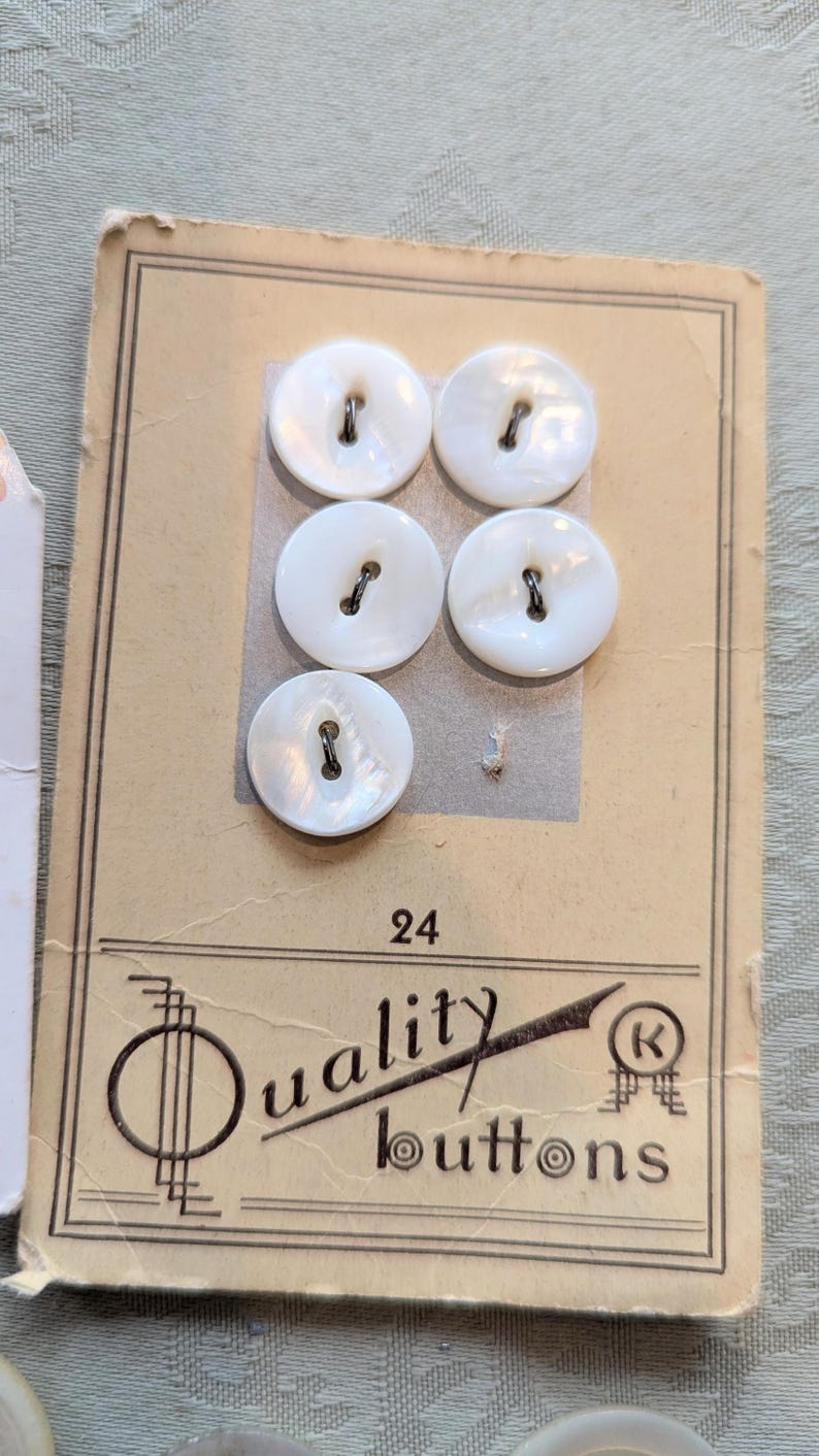 Antique Shell Buttons, 1900s Carved Shell Buttons, 20s Mother of Pearl ...