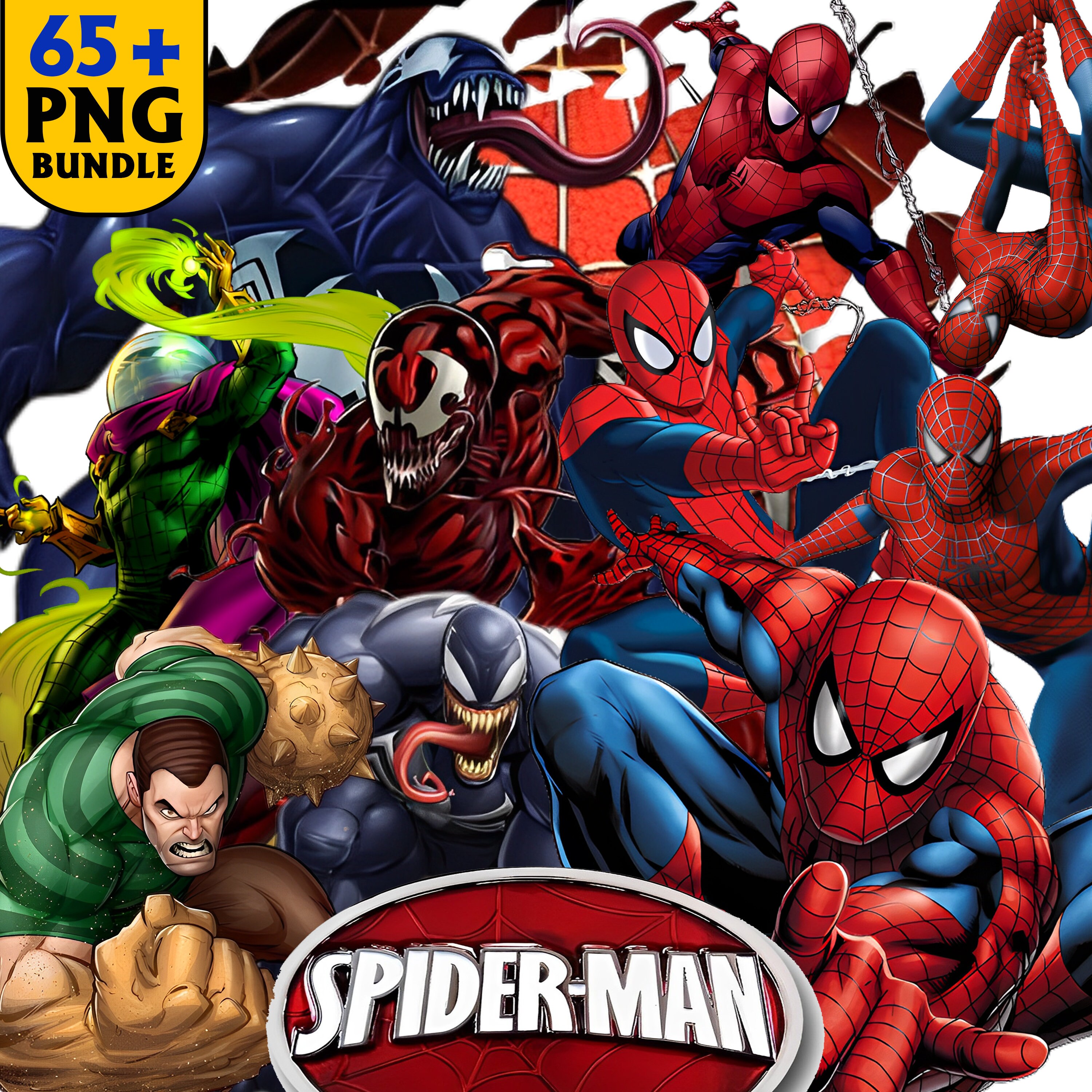 Spiderman PNG Clipart Bundle Spiderman Digital Paper - Etsy Canada