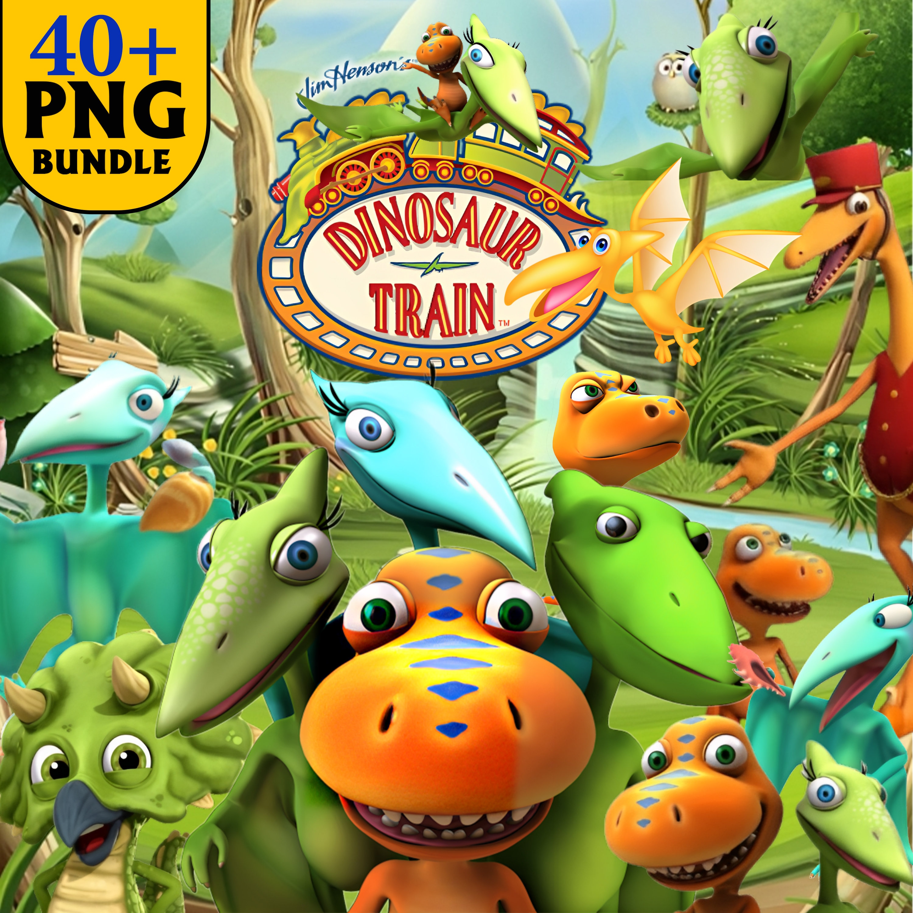 Dinosaur Train Clip Art Dinosaur Train PNG Dinosaur PNG - Etsy UK