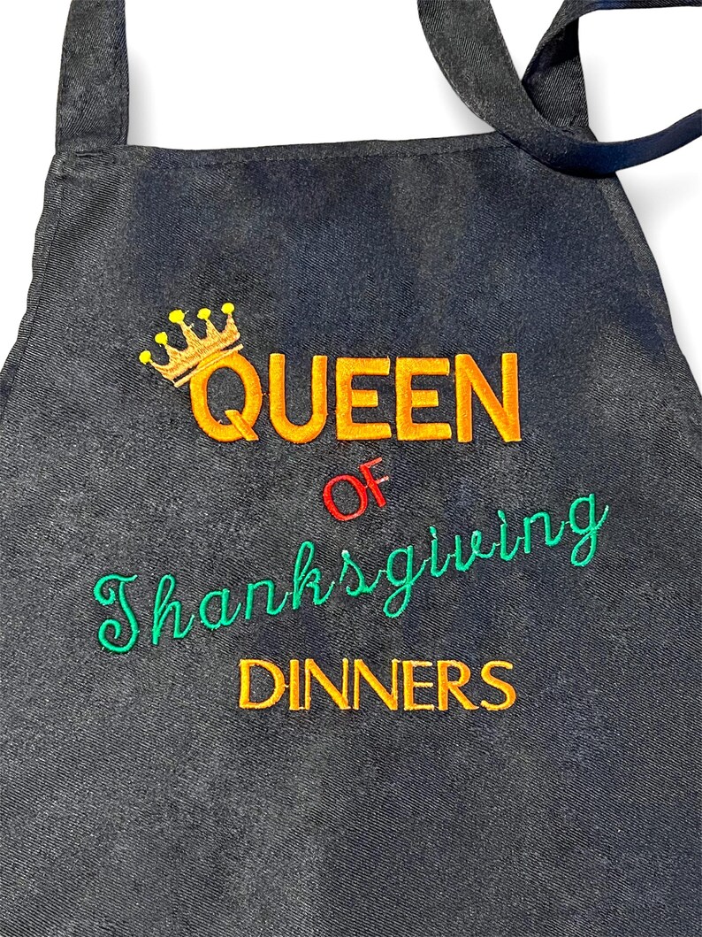 Personalized Thanksgiving Adult Apron | Cooking | Custom Embroidered ...