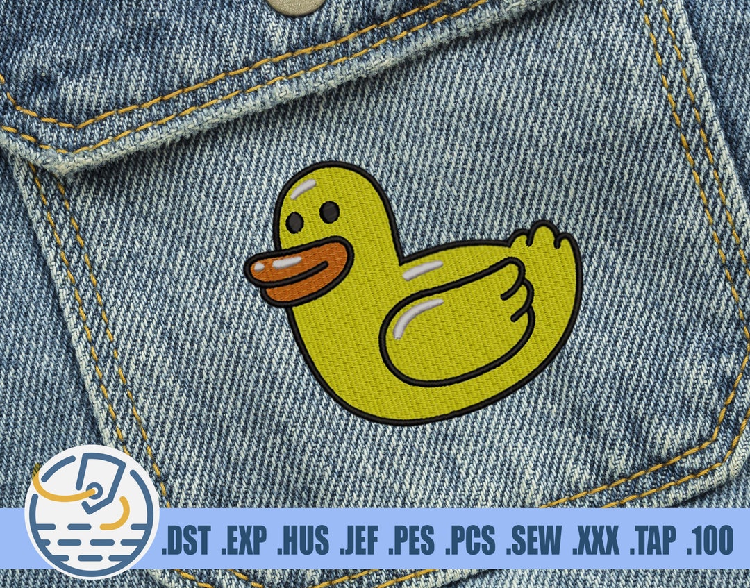 Rubber Duck Embroidery File - Instant Download - Water Toy Pattern for ...