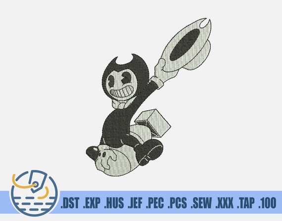 Bendy Embroidery File Instant Download Cartoon Character | Etsy