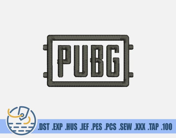 PUBG Logo Embroidery File Instant Download Text Design for - Etsy