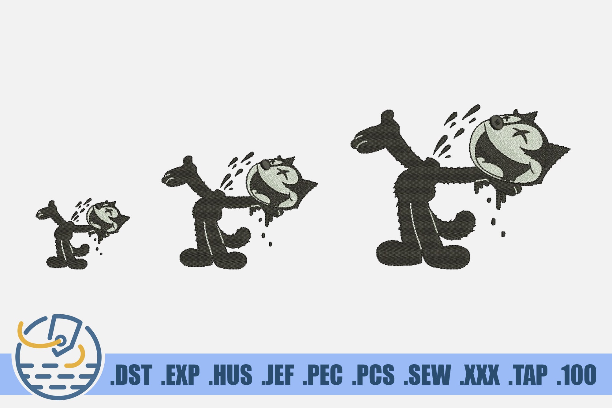 Felix the Cat Embroidery File Instant Download Halloween - Etsy