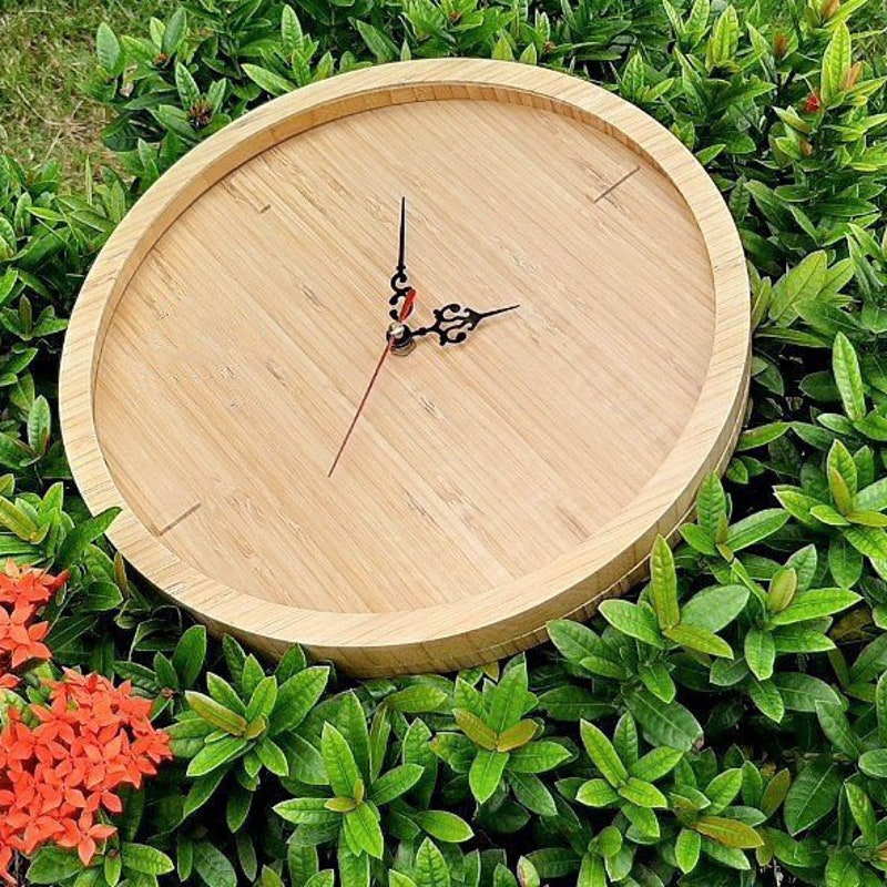 Bamboo Clock - Etsy