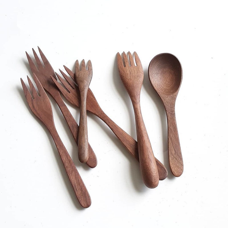 Wooden Forks - Etsy