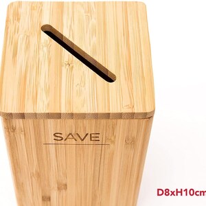 Bamboo Saving Money Box, Personalized Box, Multipurpose Box, Custom ...