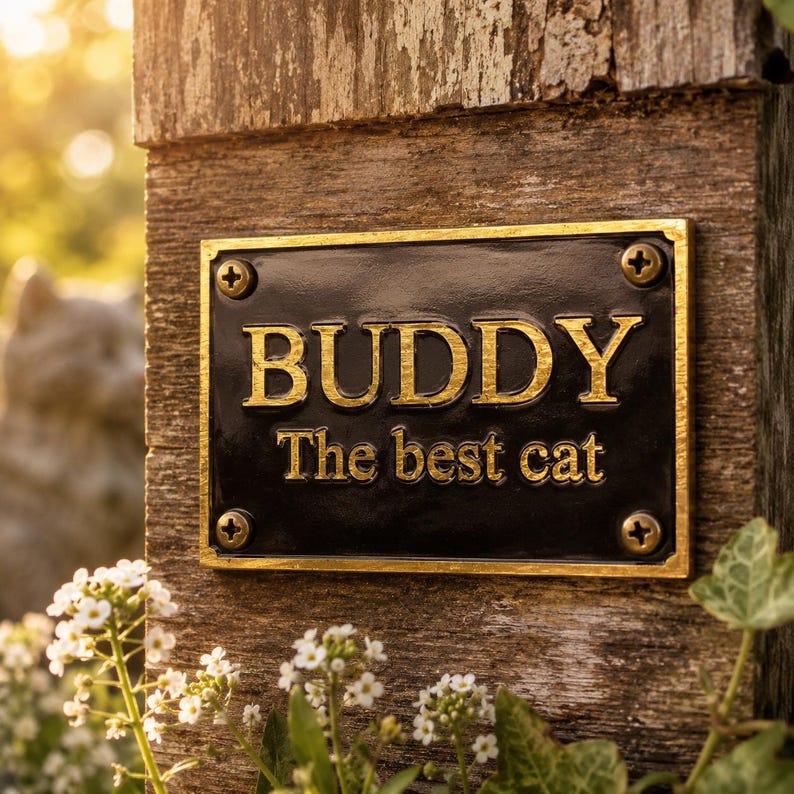 Custom Bronze Plaque – Personalized Engraved Metal Signage for Home ...