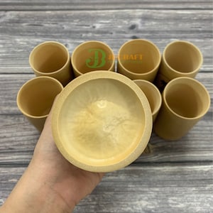 Customized Photo on Bamboo Cup, Photo Engraved on Bamboo, Natural ...