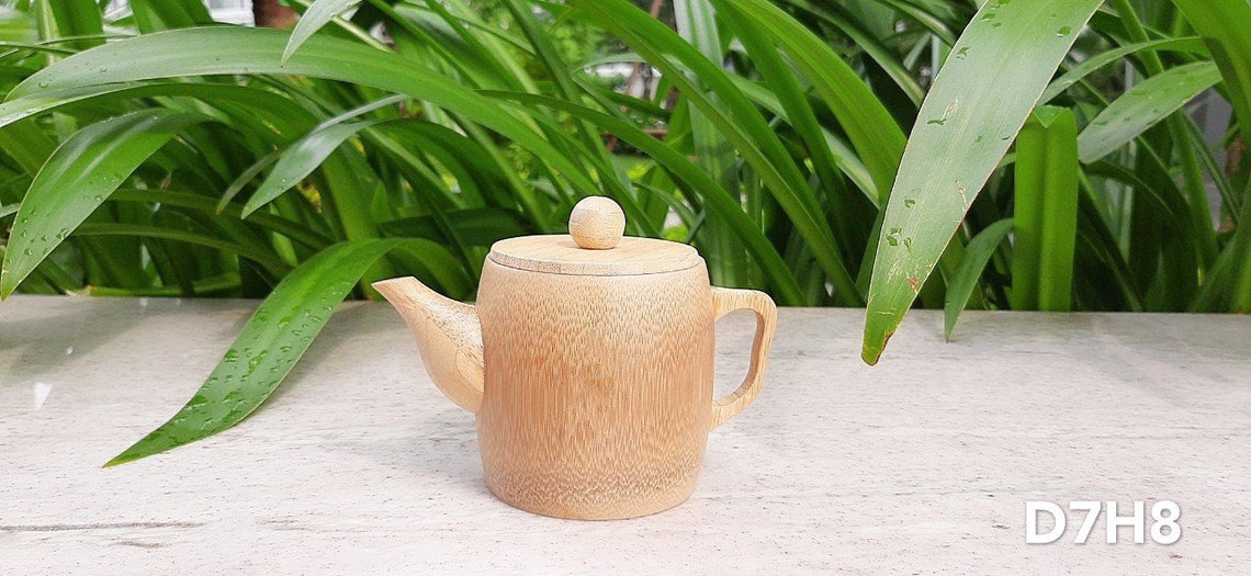 Personalized bamboo teapot Bamboo Cup with Logo Bamboo | Etsy