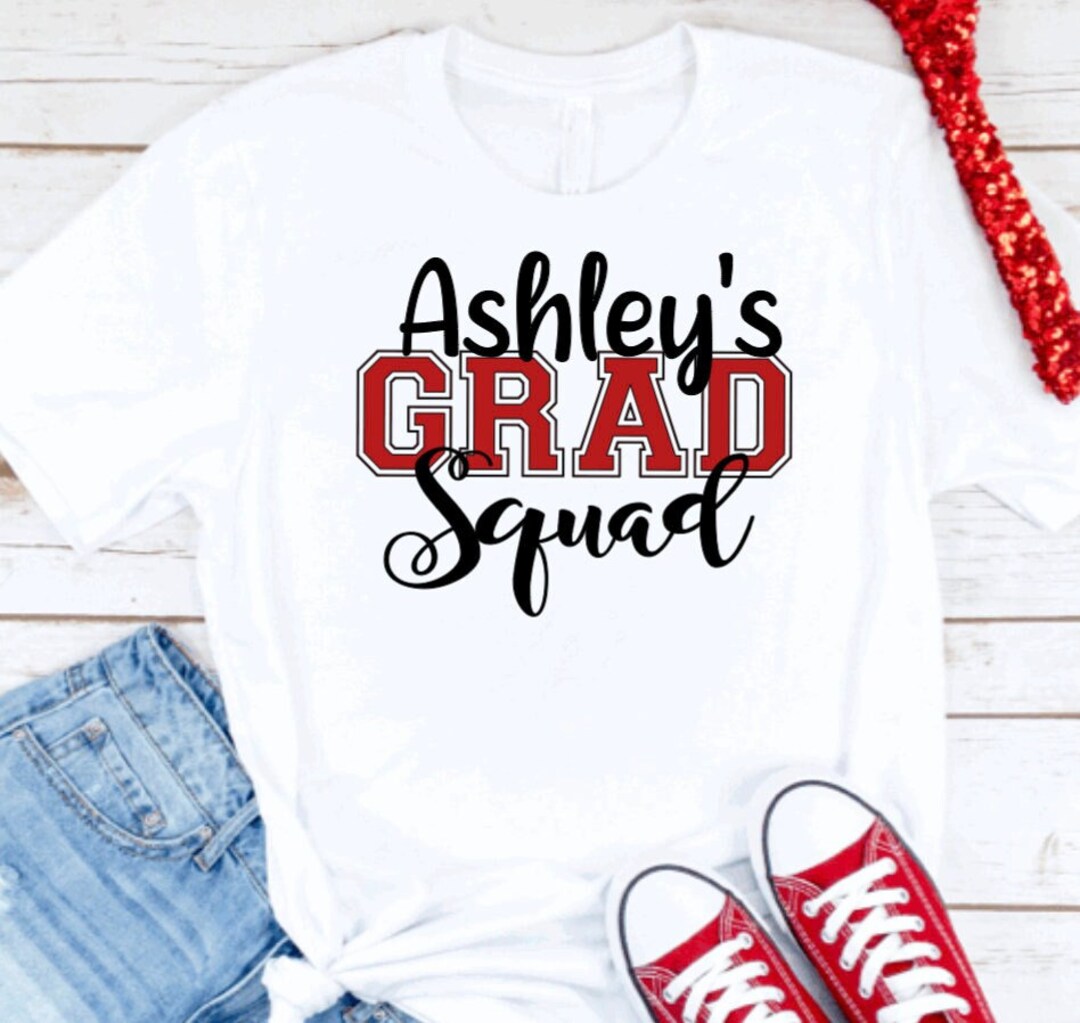 Grad Squad Personalized Graduation Shirt/college Graduation Shirt ...