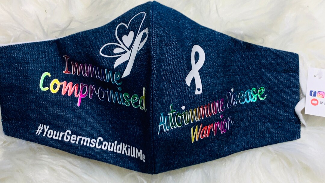 Autoimmune Disease Face Mask/custom Face Mask for the Immunocompromised ...