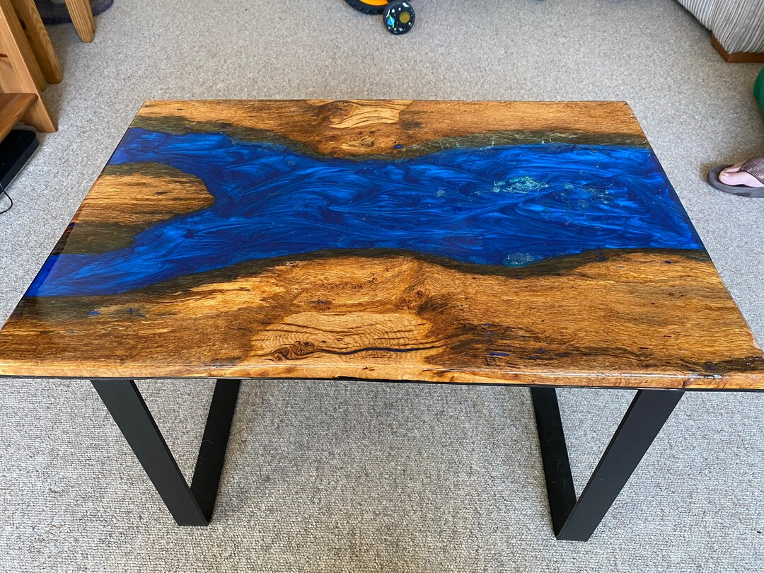 Handmade Bespoke Live Edge Epoxy Resin River Coffee Table - Etsy