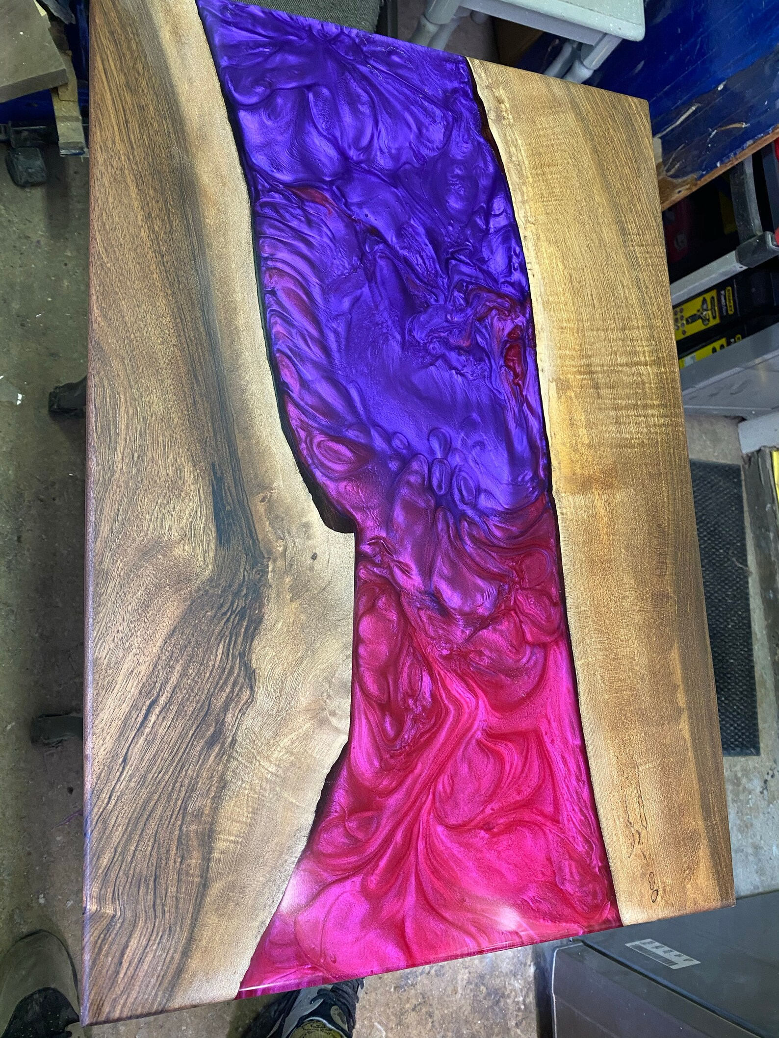 Pink and Purple Epoxy Resin River Table - Etsy