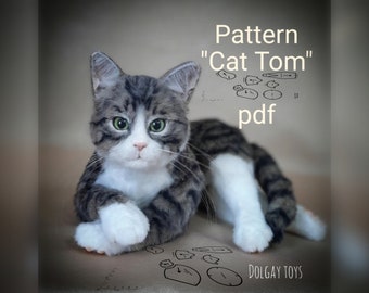 Realistic Plush Cat | Etsy