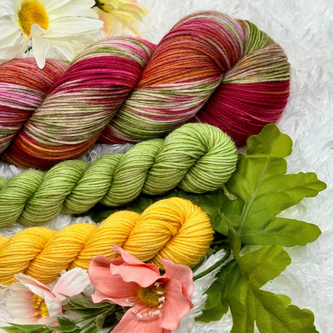 A Mothers Lovefull Skein 2 Mini Skeinsfingering/sock Weight75 Superwash Merino Wool/25 Nylon - Etsy