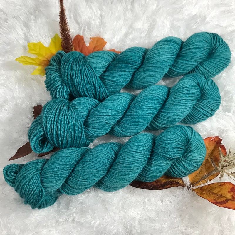 Teal Yarn - Etsy