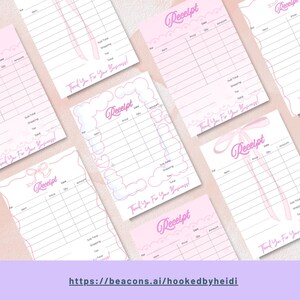 Cute Digital Receipt Bundle – 10 Kawaii-inspired Designs - Etsy
