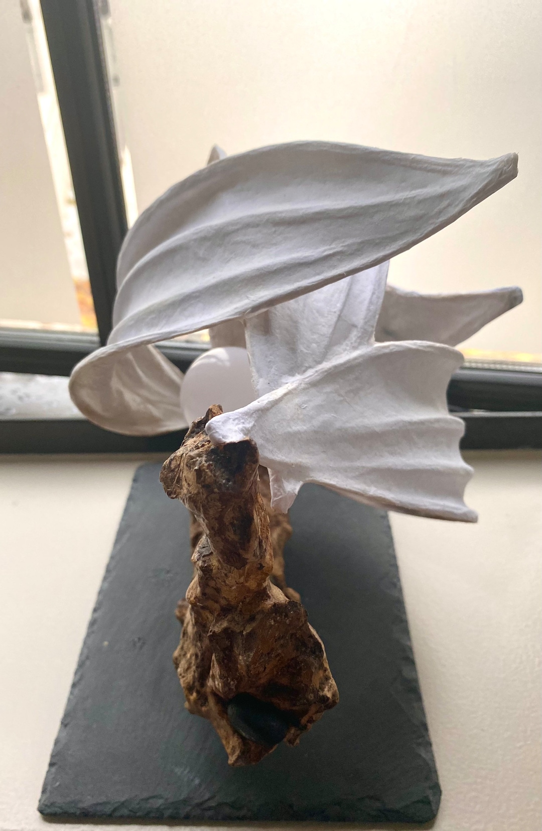 Magnolia Wooden Table Lamp—a Blend of Nature's Beauty and Artisanal ...