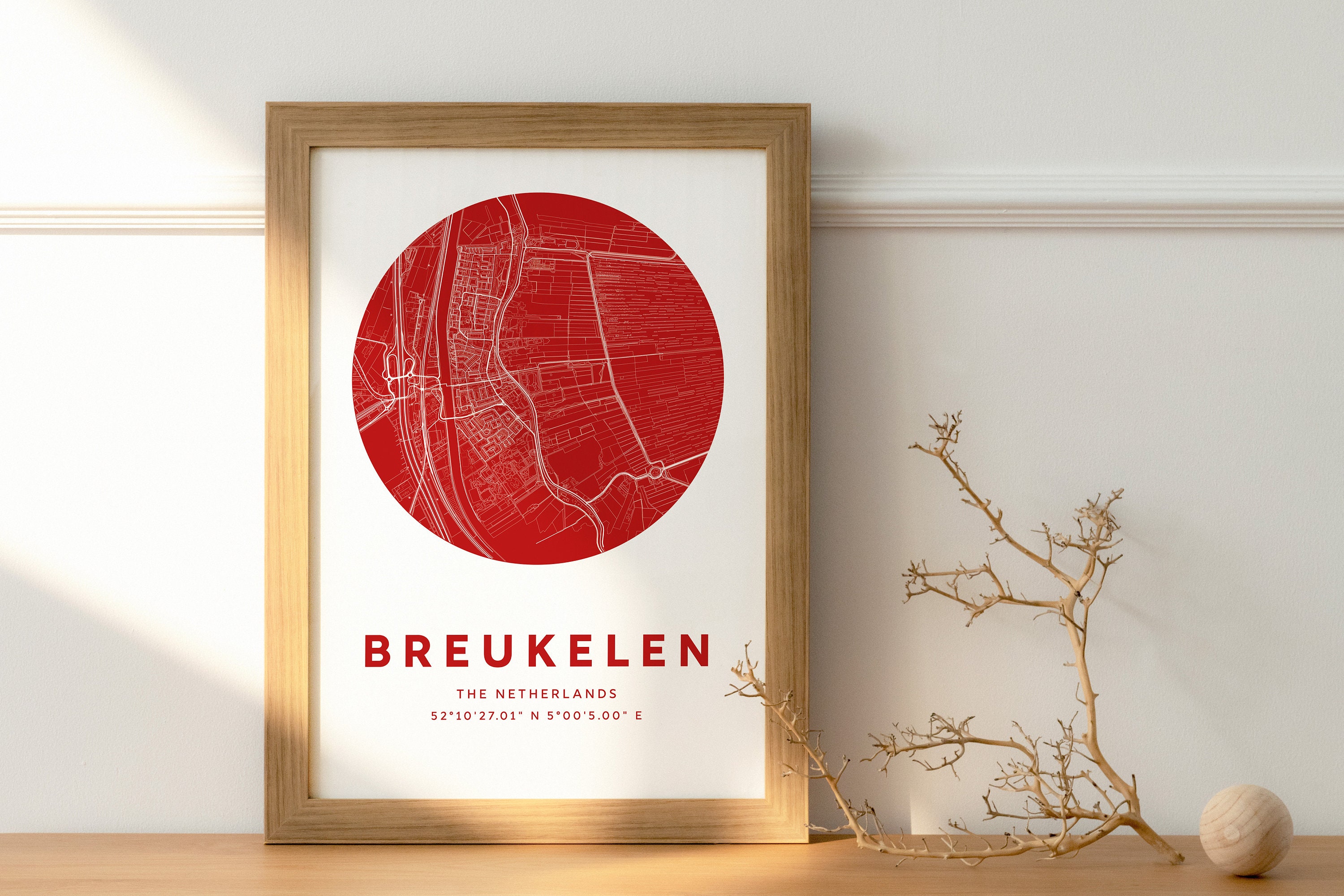 Cartel imprimible mapa de Breukelen cartel de Breukelen - Etsy México