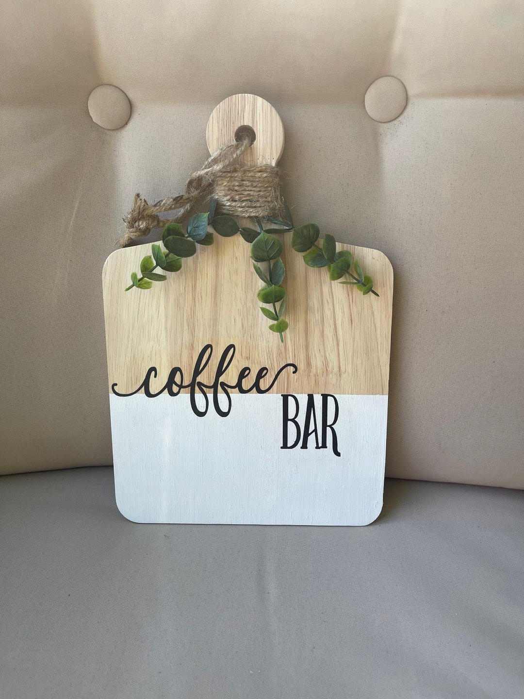Decorative Coffee Bar Cutting Board - Etsy