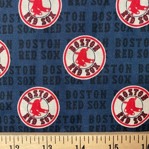 Boston Red Sox MLB Baseball, 3 Patterns / Designs, 100% Cotton Fabric ...