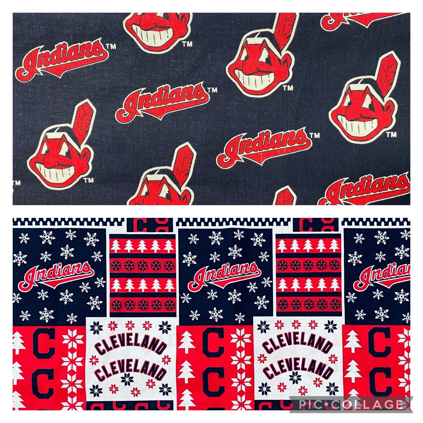 Cleveland Indians Chief Wahoo Fabric - Etsy