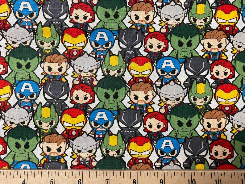 MARVEL Comics Mini Stacked Superhero 4 Patterns / Designs. - Etsy
