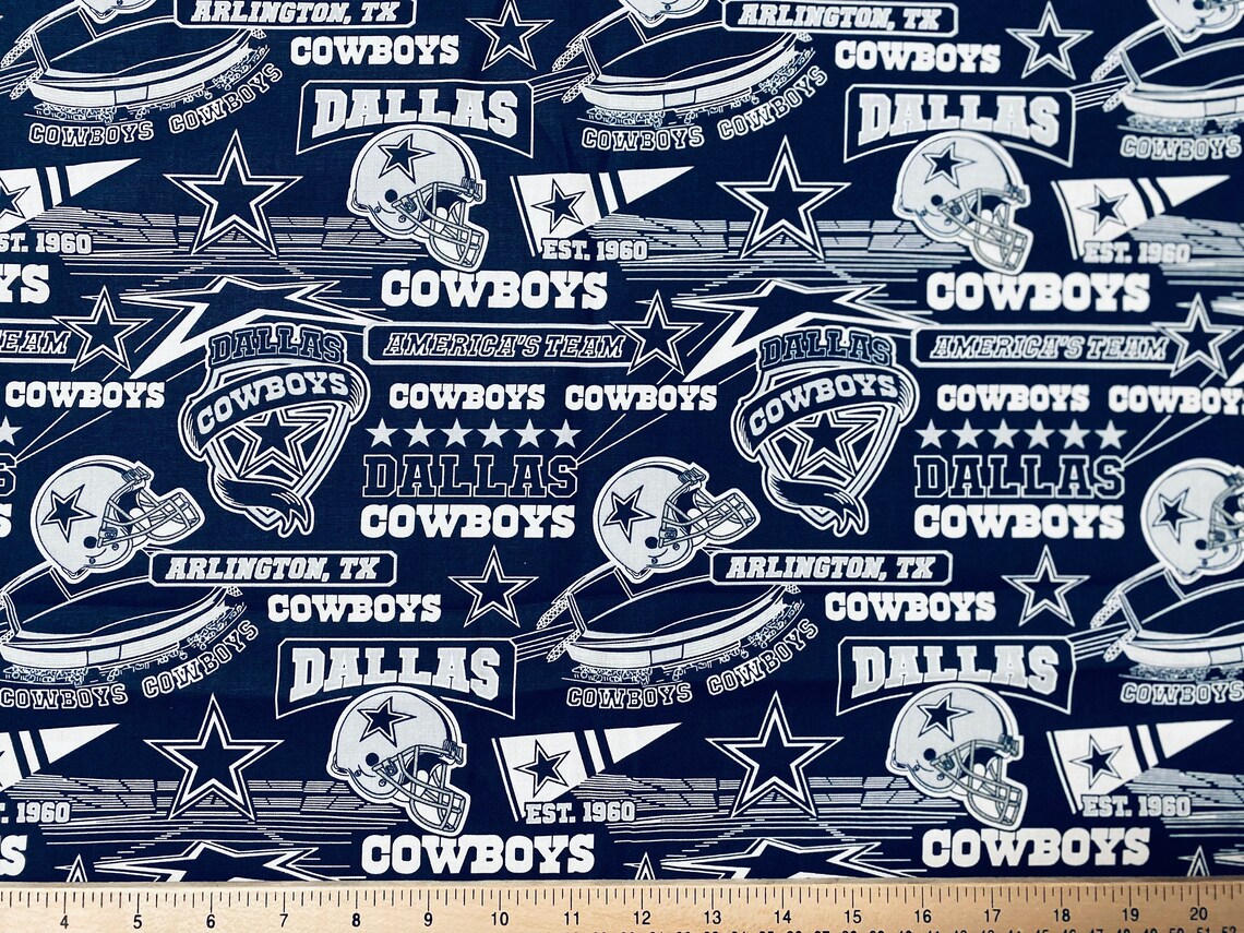 NFL Dallas Cowboys Football, Distressed or Stadium Design, 100% Cotton ...