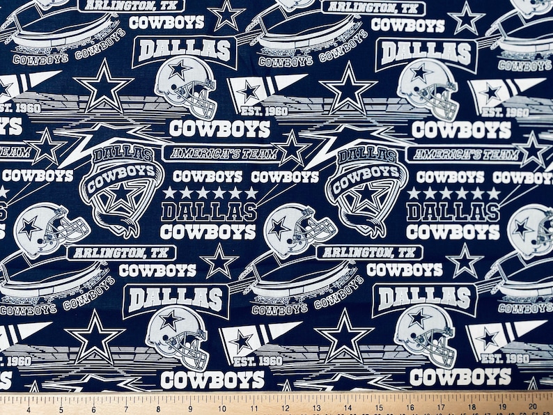 NFL Dallas Cowboys Football, Distressed or Stadium Design, 100% Cotton ...