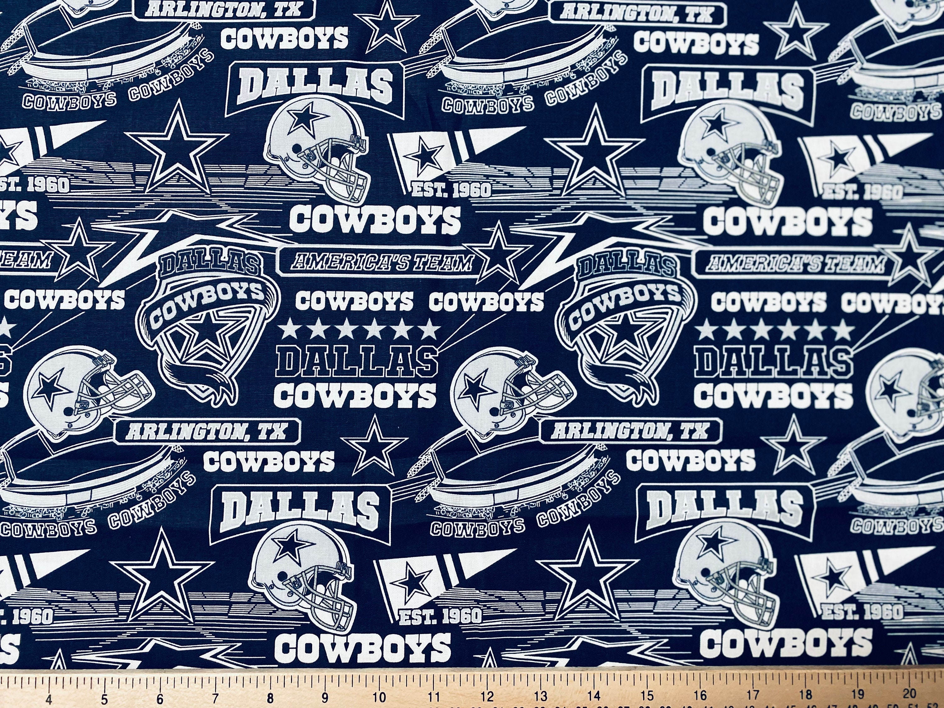 NFL Dallas Cowboys Football, Distressed or Stadium Design, 100% Cotton ...