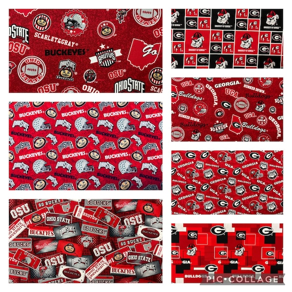 NCAA College University Fabrics Ohio State Buckeyes or - Etsy