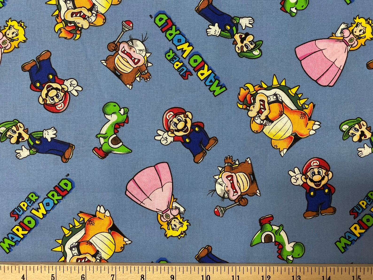 Nintendo Super Mario 100% Cotton Fabric. Sold by the 1/4 Yard - Etsy