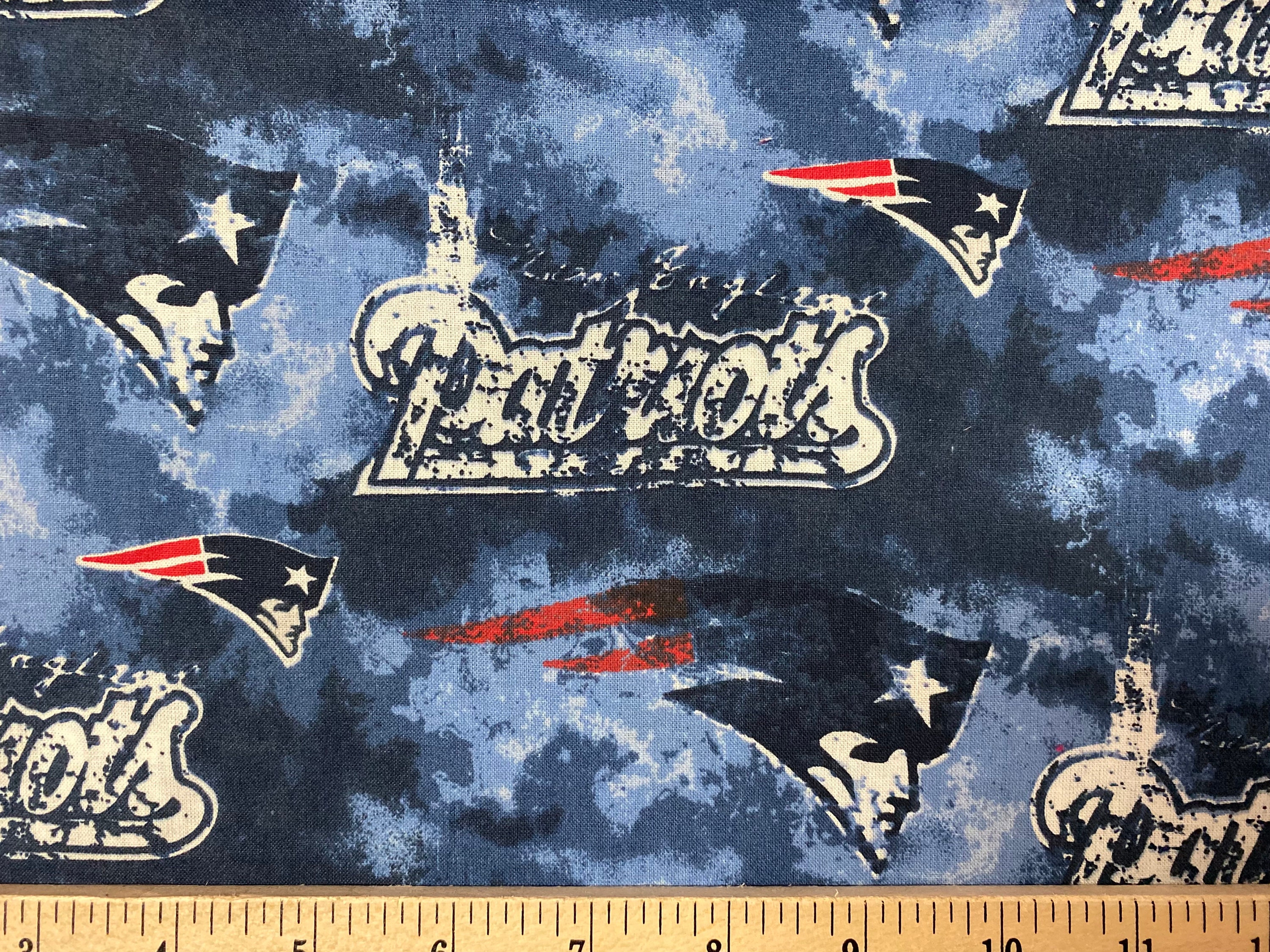 NFL New England Patriots Football, 6 Designs, 100% Cotton Fabric, Sold ...