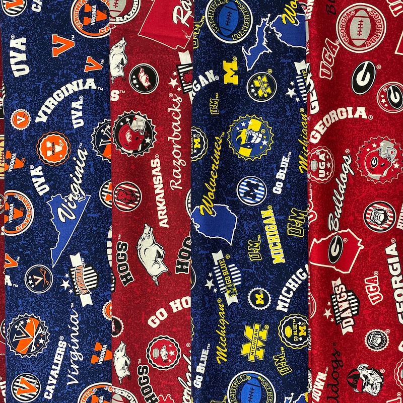College Fabric - Etsy