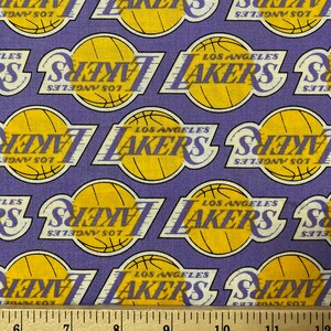 NBA LA Los Angeles Lakers Basketball, 4 Patterns Designs, 100% Cotton ...